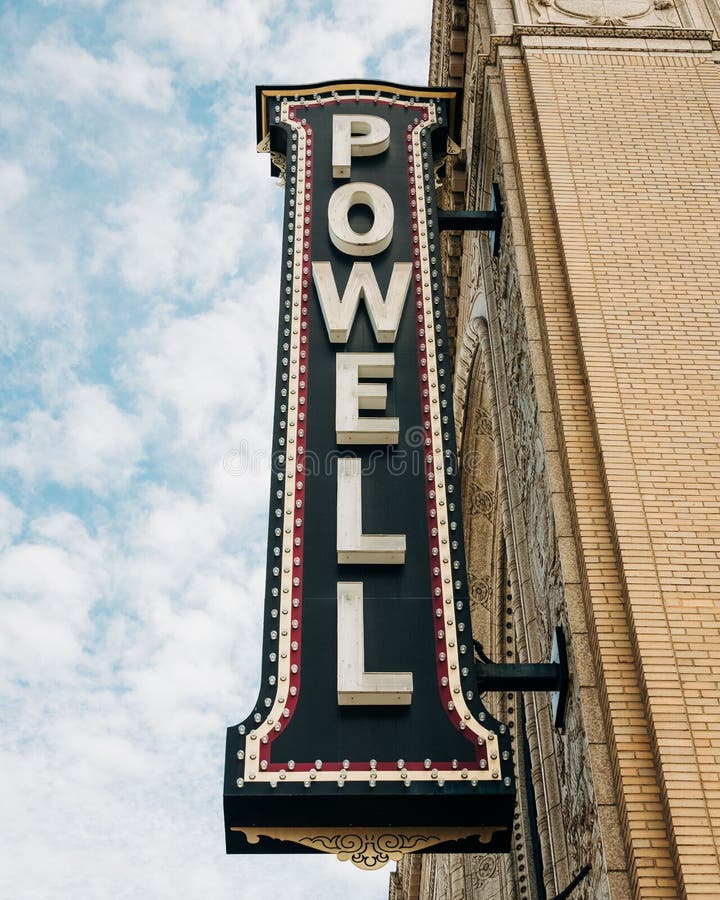 Powell Hall Sign, in St. Louis, Missouri Editorial Stock Photo - Image ...