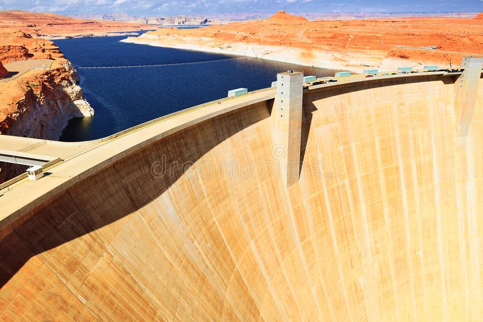 Powell lake stock image. Image of river, powell, orange - 27314345