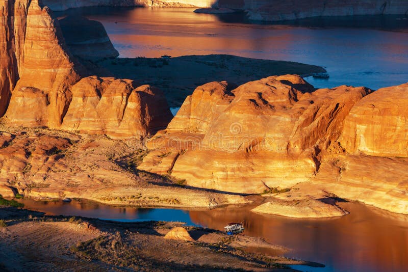 Powell lake stock image. Image of desert, recreation - 54184403