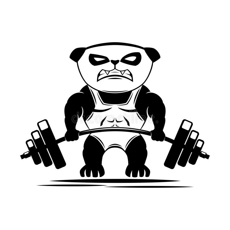 Panda Bodybuilder Stock Illustrations – 35 Panda Bodybuilder Stock ...