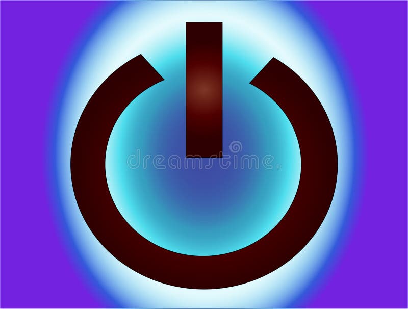 Power Button Power Icon Energy Vector Illustration Stock Vector ...