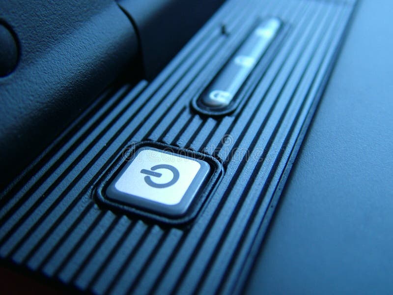 Computer on/off button stock photo. Image of front, button - 2629710