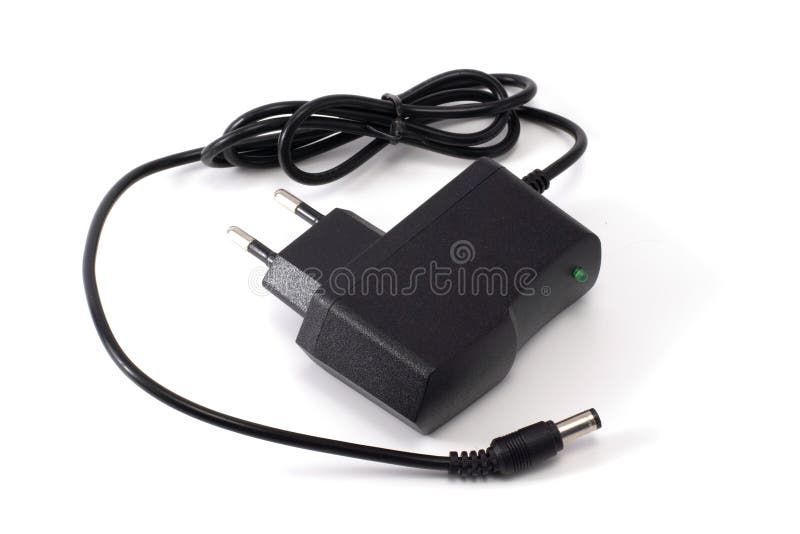 Power adapter isolated stock photo. Image of cord, electricity - 193150086