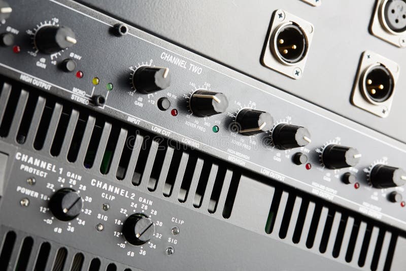 Power Amplifier and Equalizer Stock Photo - Image of plug, audio: 30645608