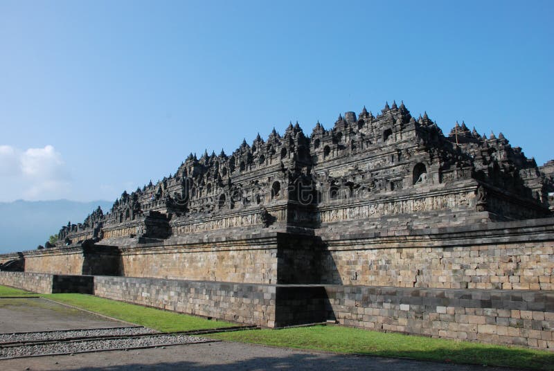 Power of Ancient Buddhism Temple Borobudur, Java Stock Image - Image of ...