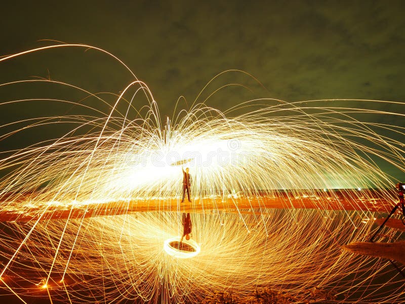 Power ball fire stock photo. Image of celebration, illusion - 101036524