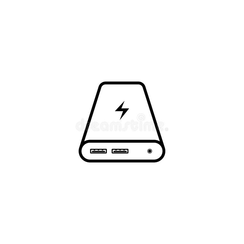 Power bank icon stock vector. Illustration of technology - 230092416