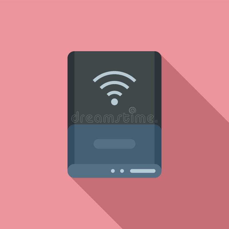 Power Bank Remote Access Icon, Flat Style Stock Vector - Illustration ...