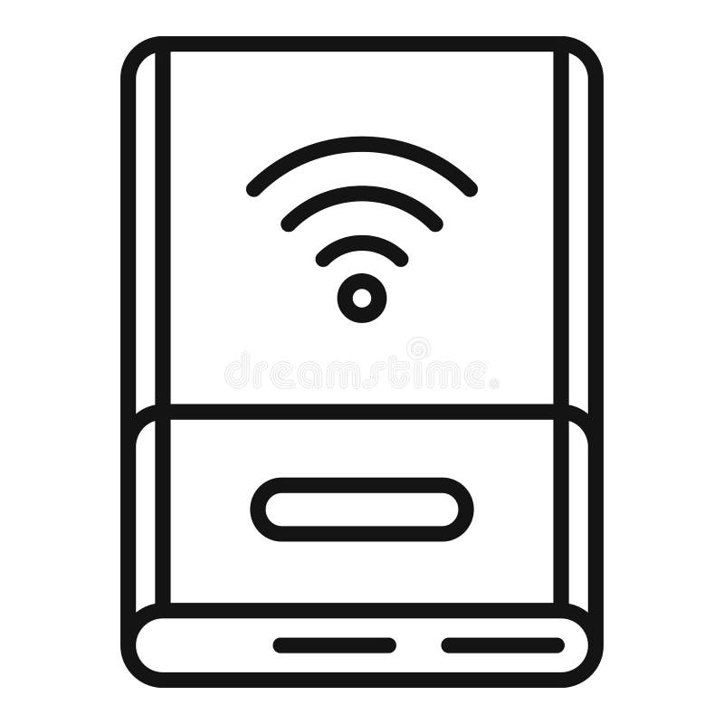 Power Bank Remote Access Icon, Outline Style Stock Vector ...
