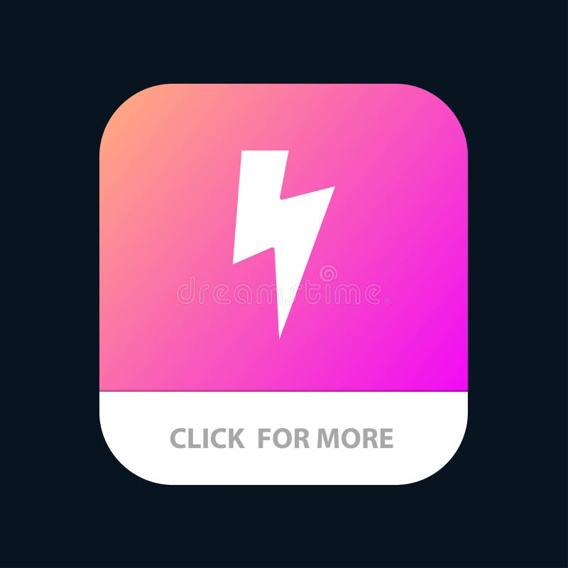 Power, Basic, Ui Mobile App Button. Android and IOS Glyph Version Stock ...