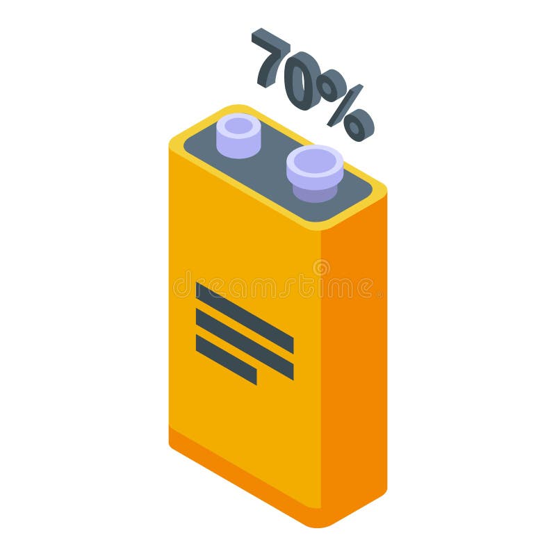 Power Battery Icon Isometric Vector. Electric Energy Stock Vector ...