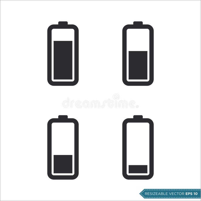 Power Battery Icon Vector Template Stock Vector - Illustration of icon ...