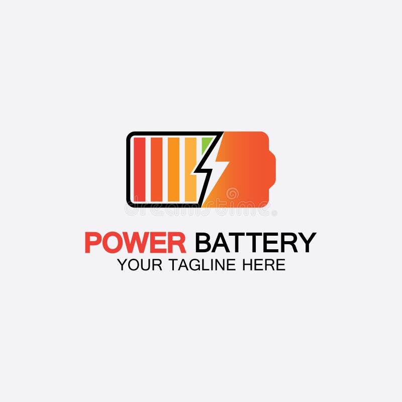 Power Battery Logo Icon Vector Illustration Design Template.Battery ...
