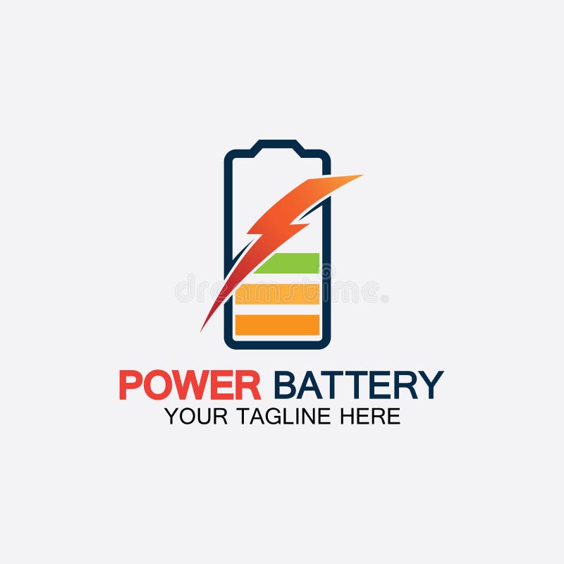 Power Battery Logo Icon Vector Illustration Design Template.Battery ...