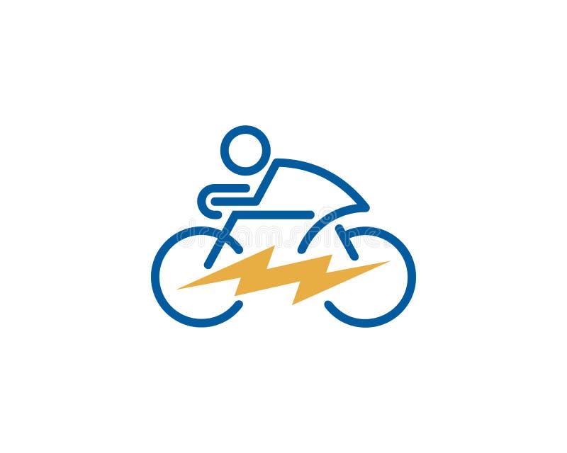 Power Bike Cycle Icon Logo Design Element Stock Vector - Illustration ...