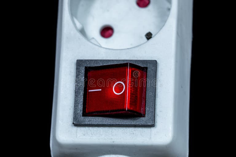Power Board and Power Switch To Plug in Electric Devices Stock Photo ...