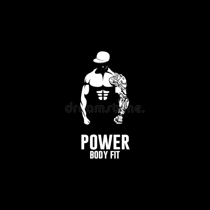 Power of body fit logo stock illustration. Illustration of activity ...