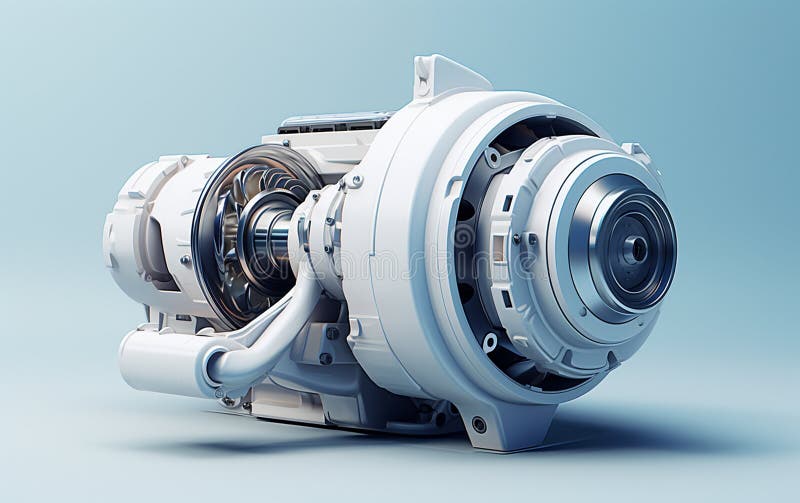 Power Boost Against White Background -Generative Ai Stock Illustration ...