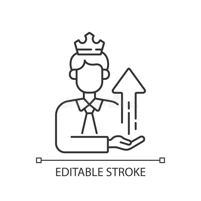 Power broker linear icon stock vector. Illustration of vector - 213737261