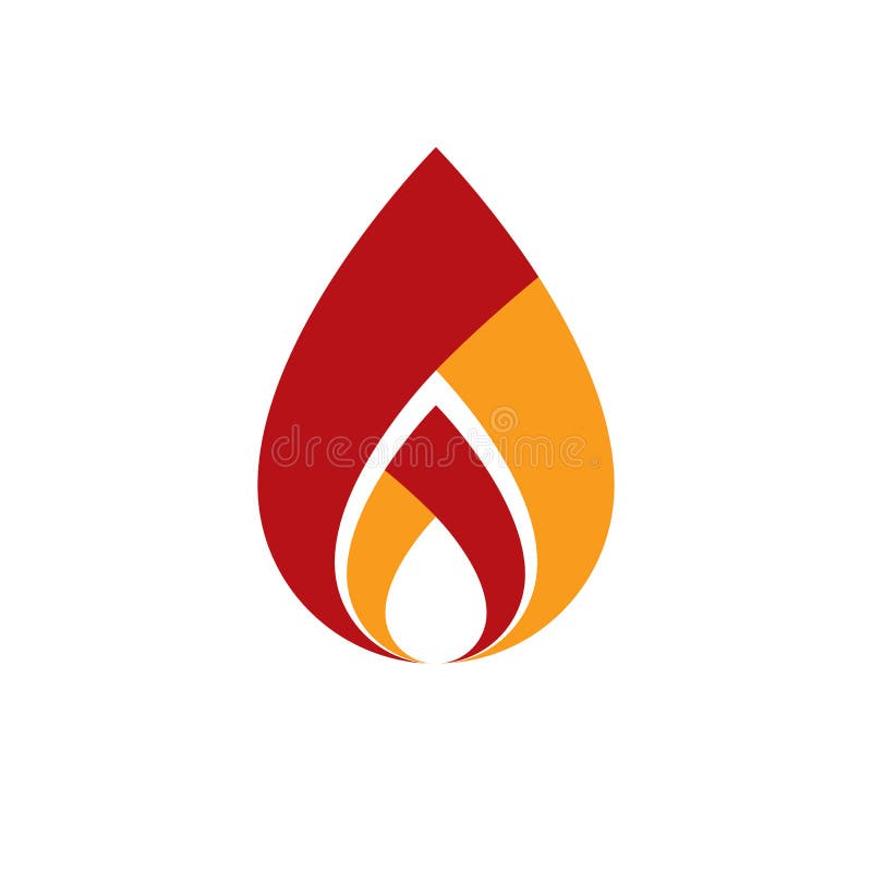 The Power of Burning Flame. Stock Vector - Illustration of nature ...