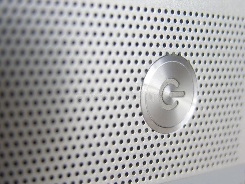 Power Button stock image. Image of electronics, orange - 187483