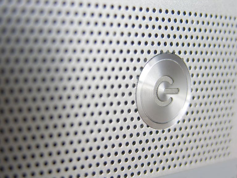 Power Button stock image. Image of electronics, orange - 187483