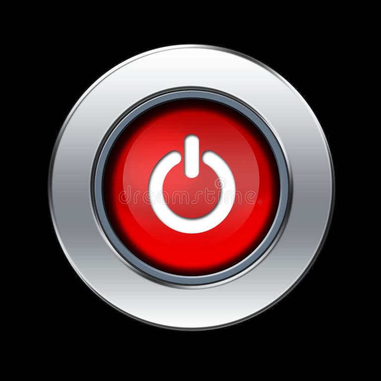 Black Red Power Off Button Stock Illustrations – 956 Black Red Power ...
