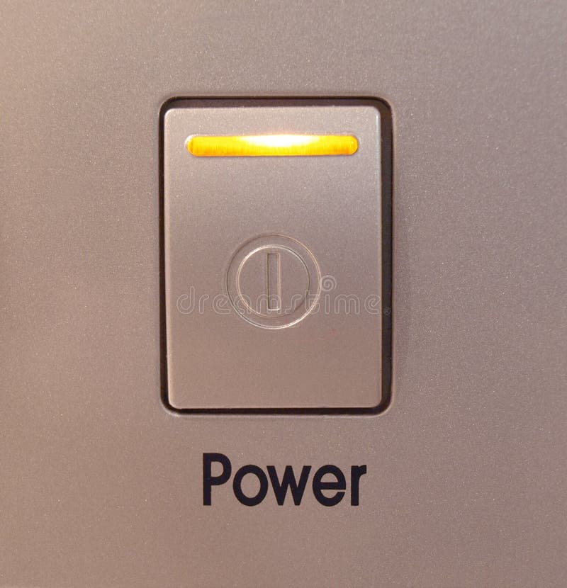 Power button stock photo. Image of equipment, illuminated - 11504106