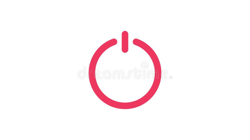 Power Button Animated Icon. 4k Animated Artificial Intelligence Icon To ...