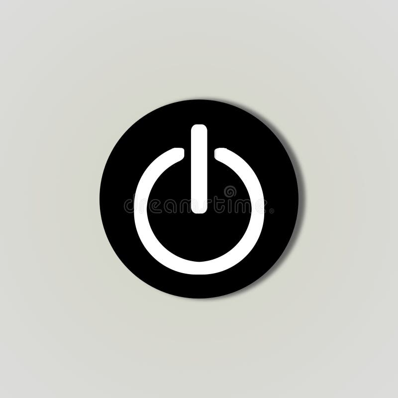 Power Button Colorful Beautiful Web Icon Sticker Colorful White ...
