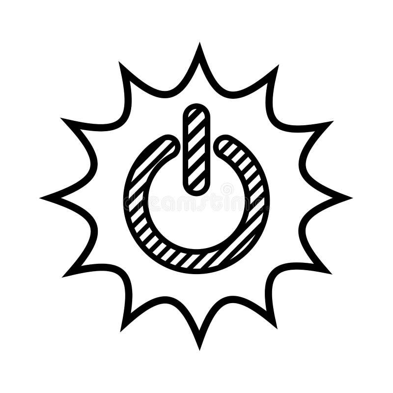 Power button design stock illustration. Illustration of computer - 72028594