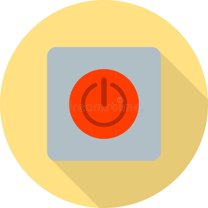 Power Button stock vector. Illustration of computer, push - 83634462