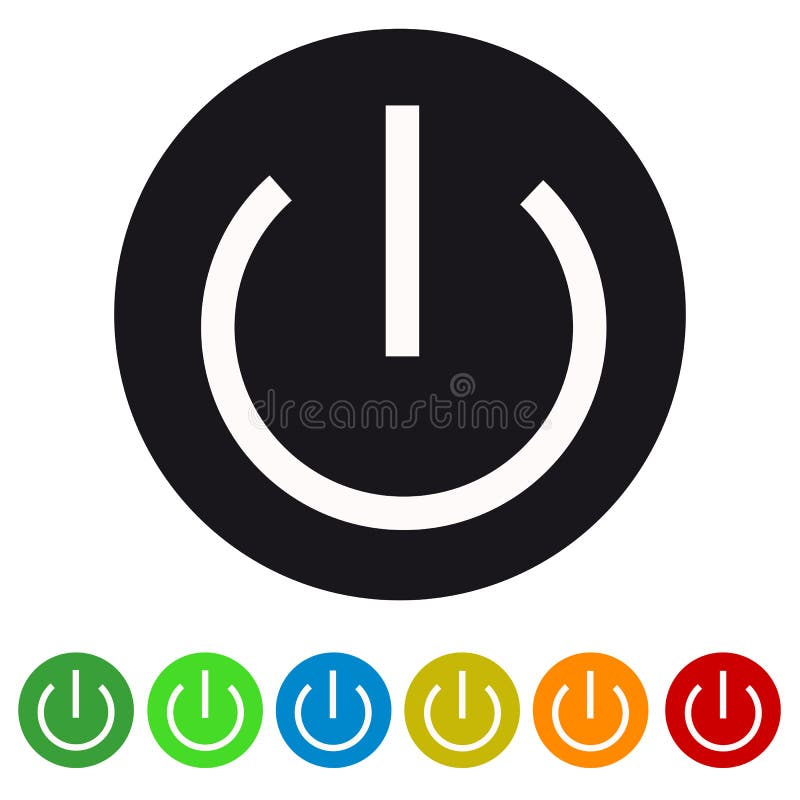 Start Power Square and Circle Buttons - Green and Yellow Vector ...