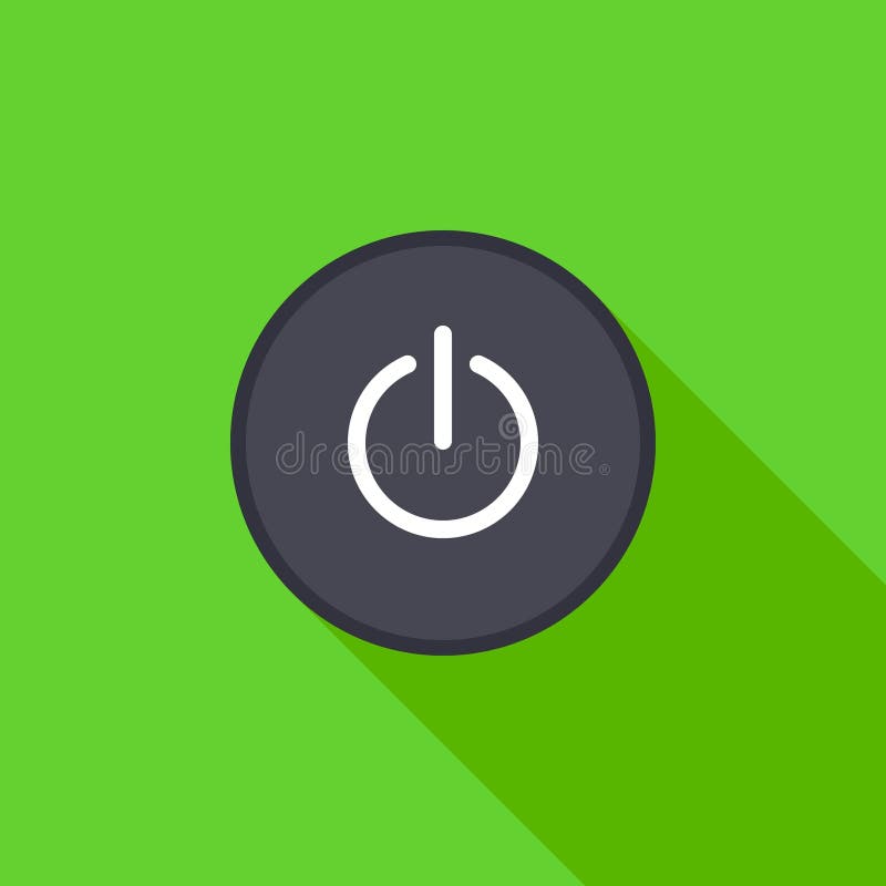 Power Button Front Device Panel Vector Icon Stock Vector - Illustration ...