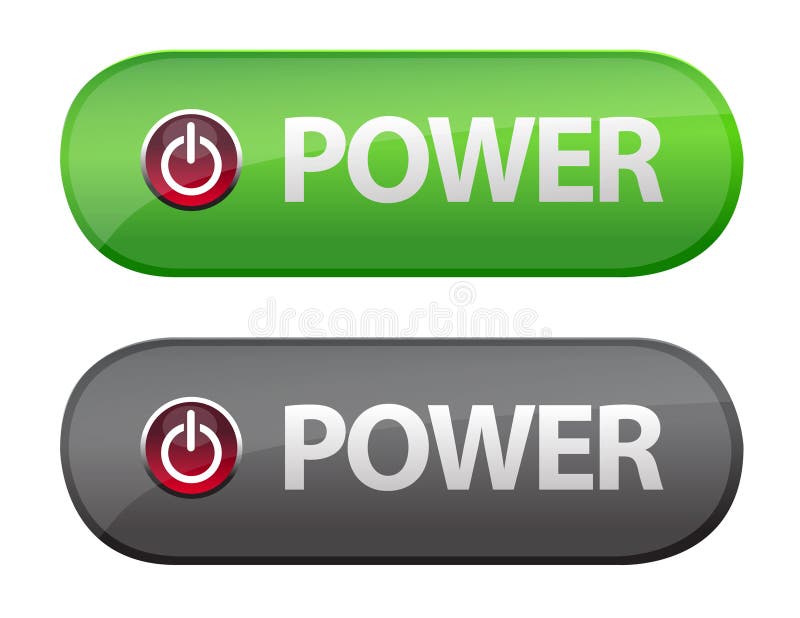 Red power button stock illustration. Illustration of online - 4151164