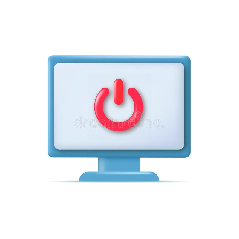 Shutdown Screen Computer Stock Illustrations – 125 Shutdown Screen ...