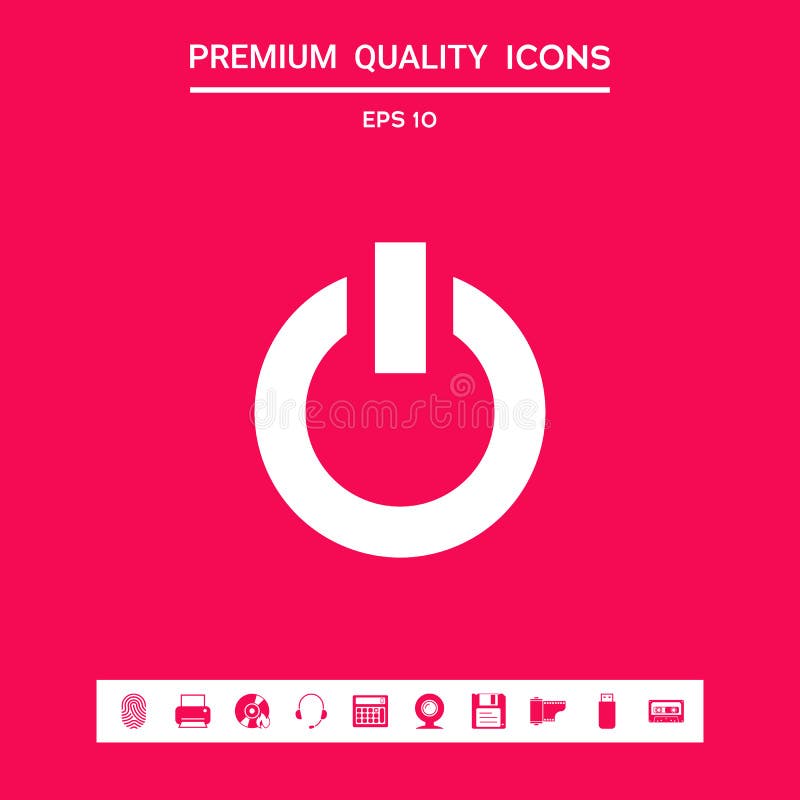 Power Button Icon . Graphic Elements for Your Design Stock Vector ...