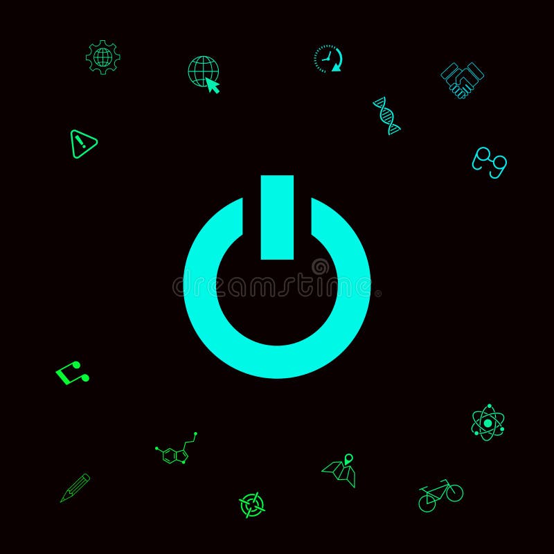 Power Button Icon . Graphic Elements for Your Designt Stock Vector ...