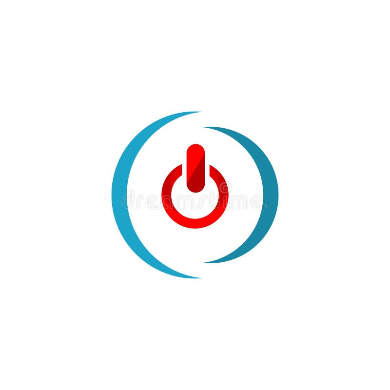 Power Button Icon. Logo Element Illustration.power Button Symbol Design ...