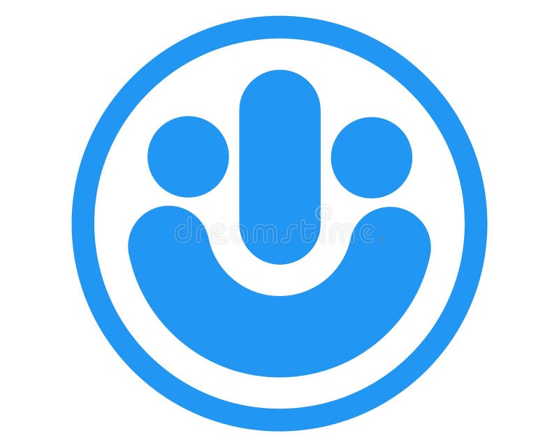 The Power Button Icon Looks Like a Smiley Face Stock Vector ...