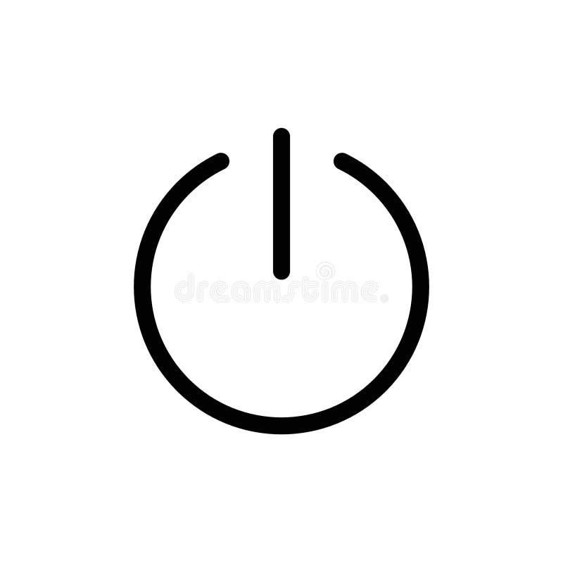 Power Button Icon Perfect for on and Off Switches Stock Illustration ...