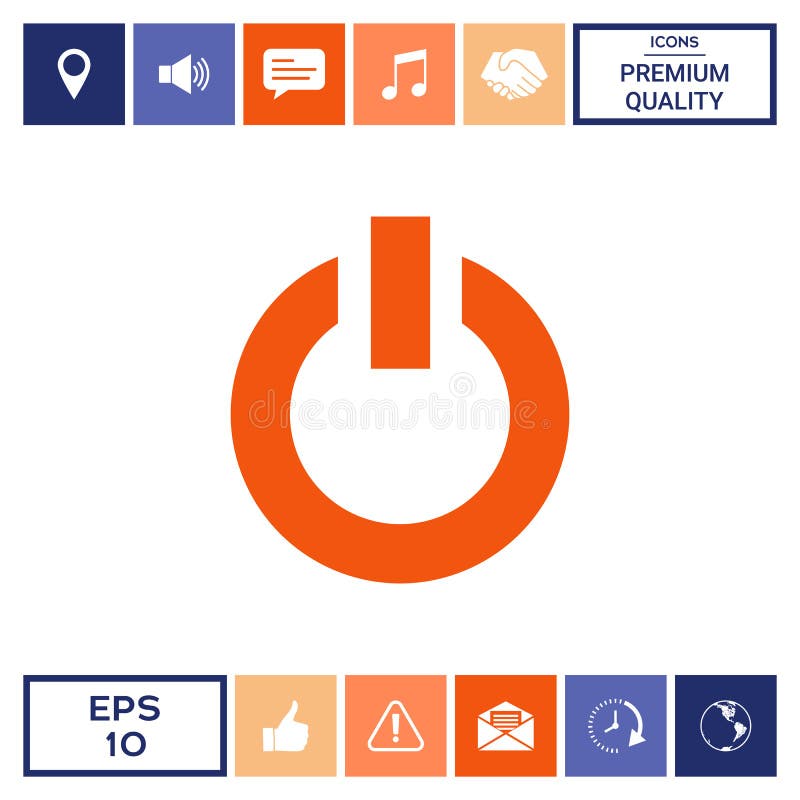Power button icon stock vector. Illustration of icon - 116762408