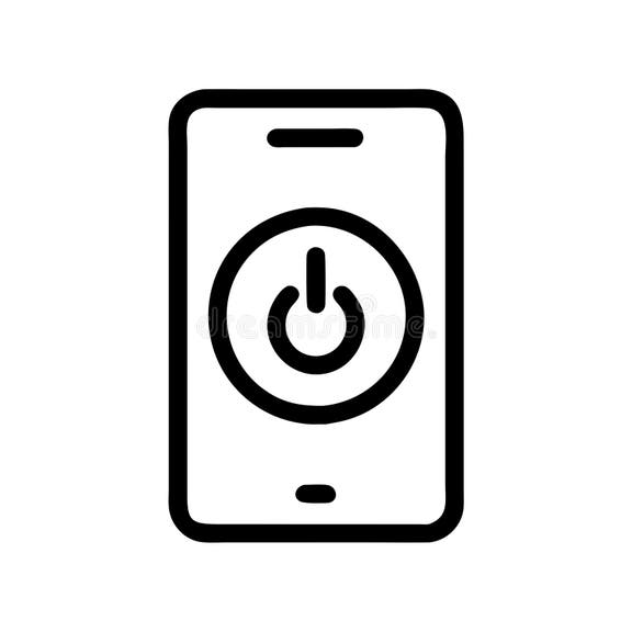 Power Button Icon Set – Flat Modern UI Symbols for Device Startup ...