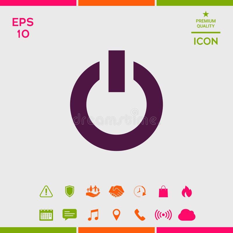 Power button icon stock vector. Illustration of reset - 118069173