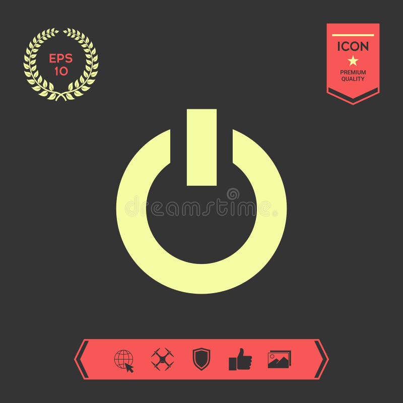 Power Button Icon . Graphic Elements for Your Design Stock Vector ...