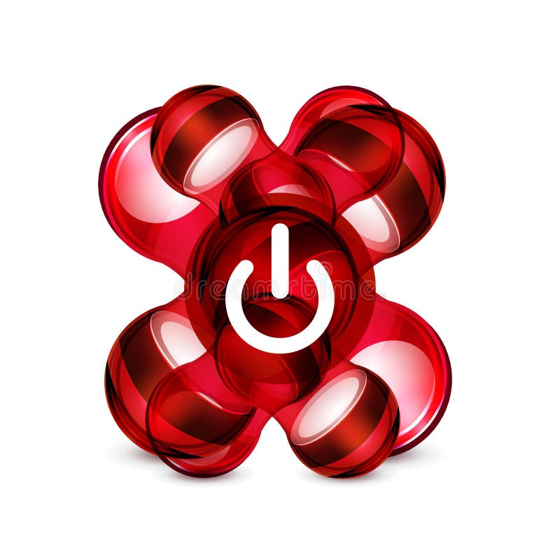 Power Button Icon, Start Symbol Stock Vector - Illustration of ...