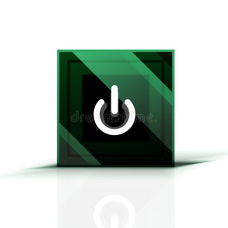 Power Button Icon, Start Symbol, Web Design UI or Application Design ...