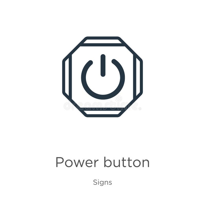Power Button Icon Vector. Trendy Flat Power Button Icon from Signs ...