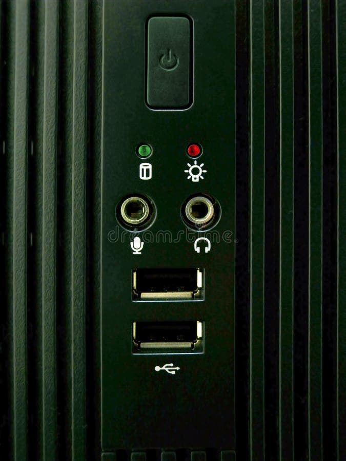 Power Button and Indicator Lights Stock Photo - Image of macro, energy ...