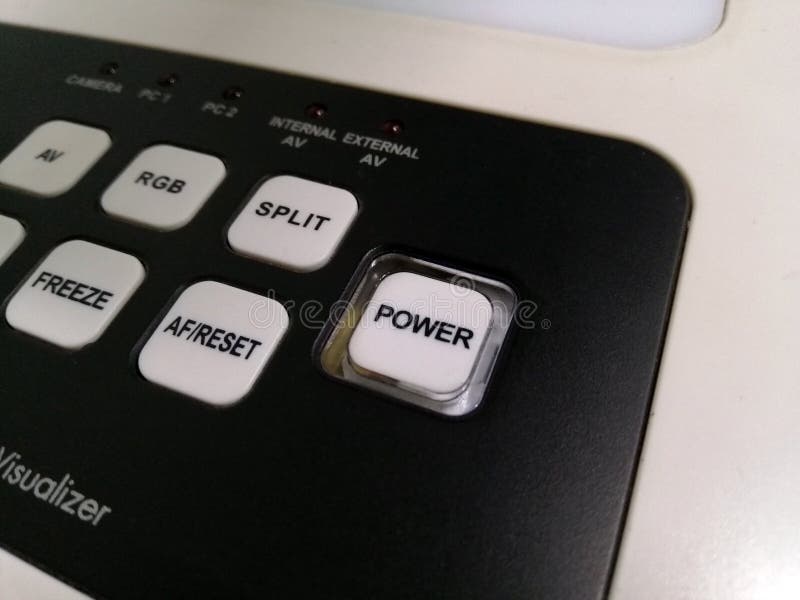 Power Button, Keypad on Digital Visualizer Switch on-off of the Digital ...